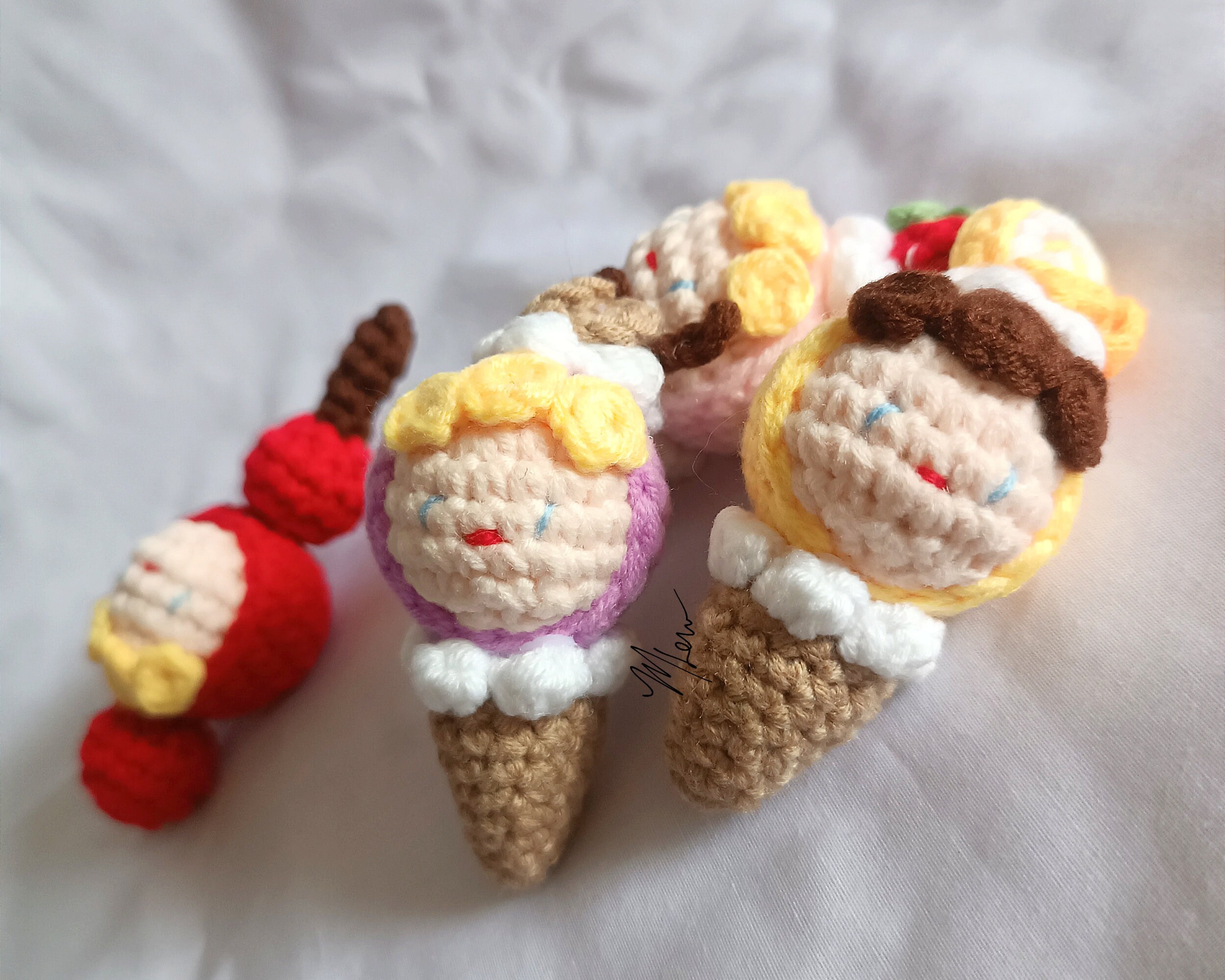 Crochet Pattern Ice Cream Tanghulu Tuanzi, Amigurumi Tutorial PDF in ...