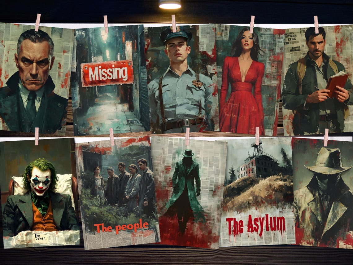 Horror Asylum Junk Journal, Mental Asylum Pages, Detective Mystery ...