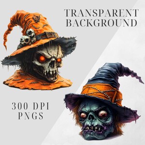 The Undead Clipart PNG, Zombies Digital Art, Creepy Halloween Monster ...