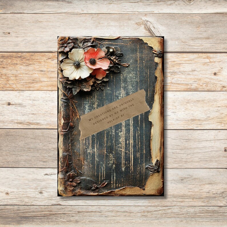 Edgar Allan Poe Printable Junk Journal Papers, Gothic Vintage, the ...