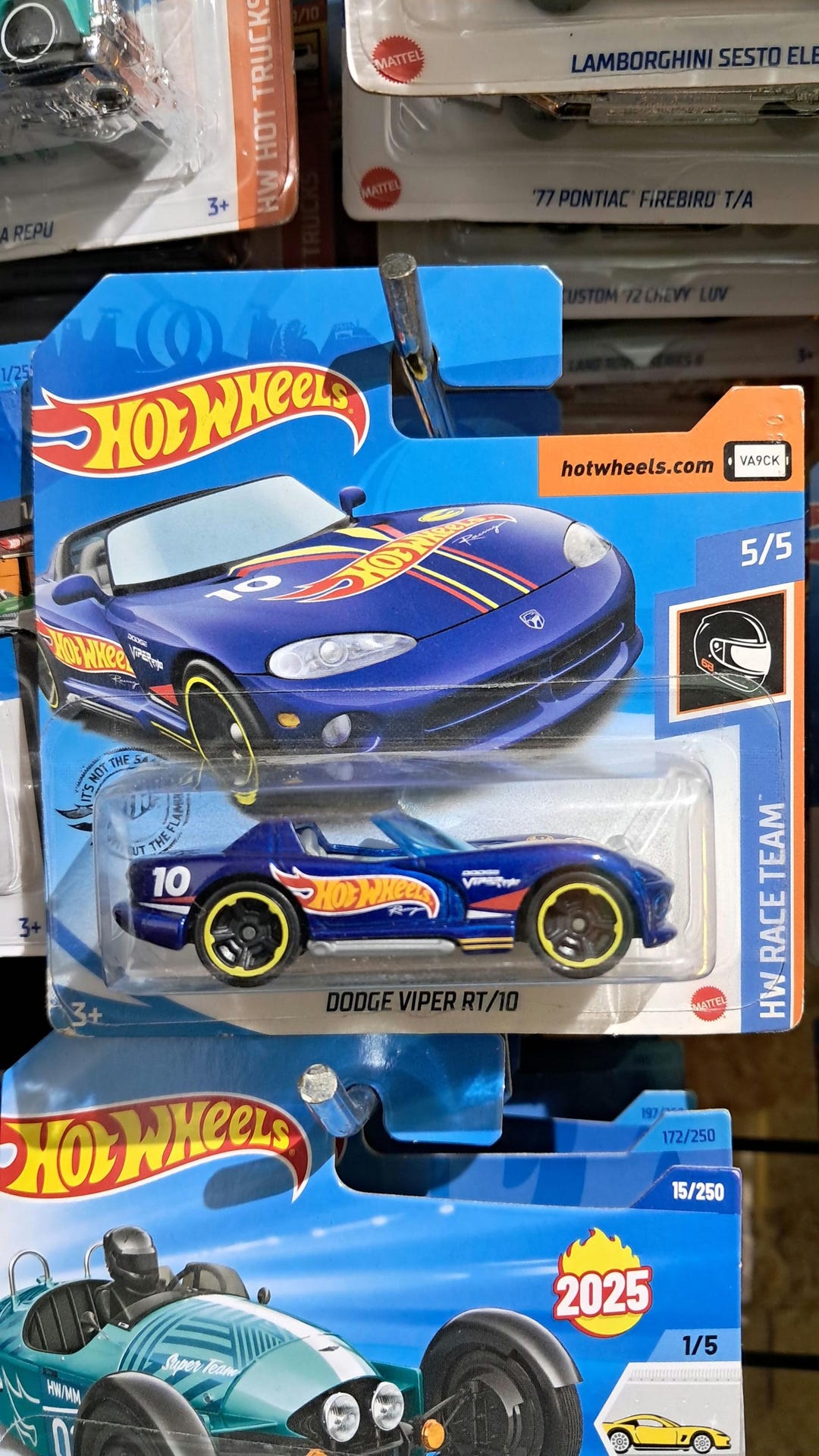 Hotwheels 2020 Rare Dodge Viper Rt10 Th Treasure Hunt Version Shortcard ...