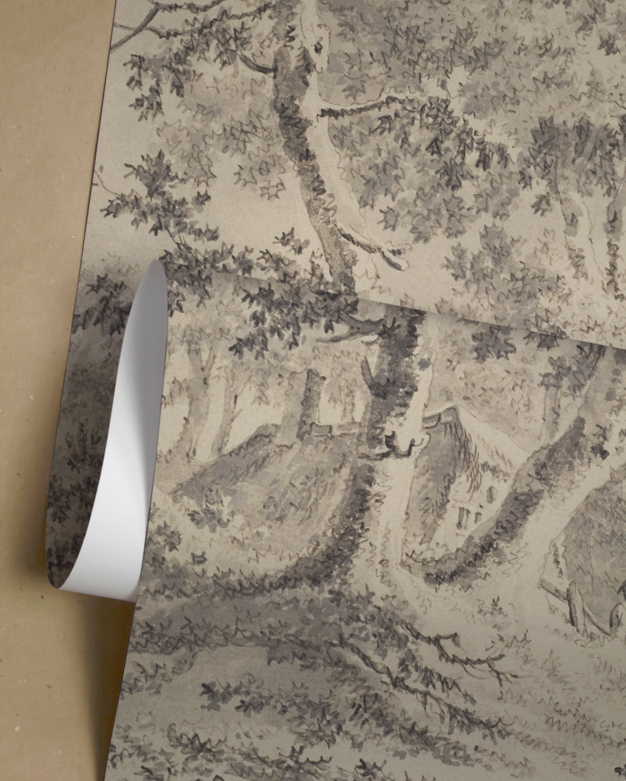 Timeless Tree Stunning Wallpaper, Monochrome Art Living Room Decor 06 ...