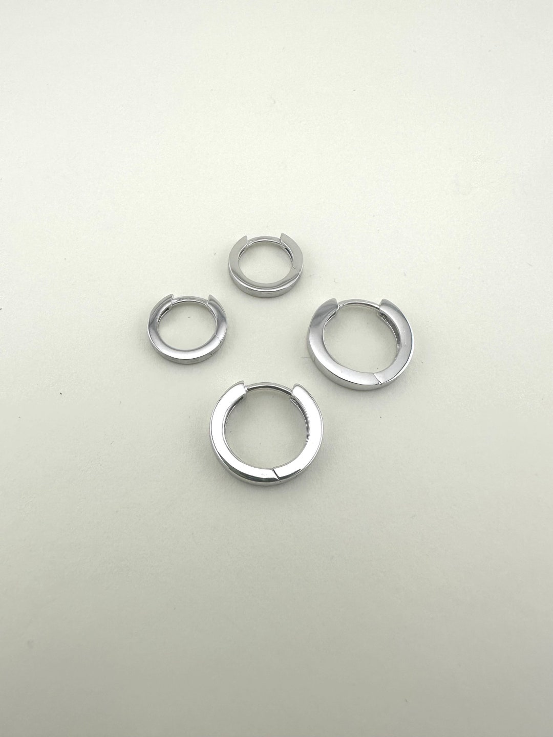Silver Earrings 12 Mm. - Etsy