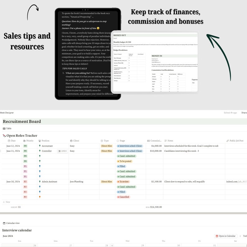 The Organized Recruiter Daily Work and Personal Planner - Applicant ...