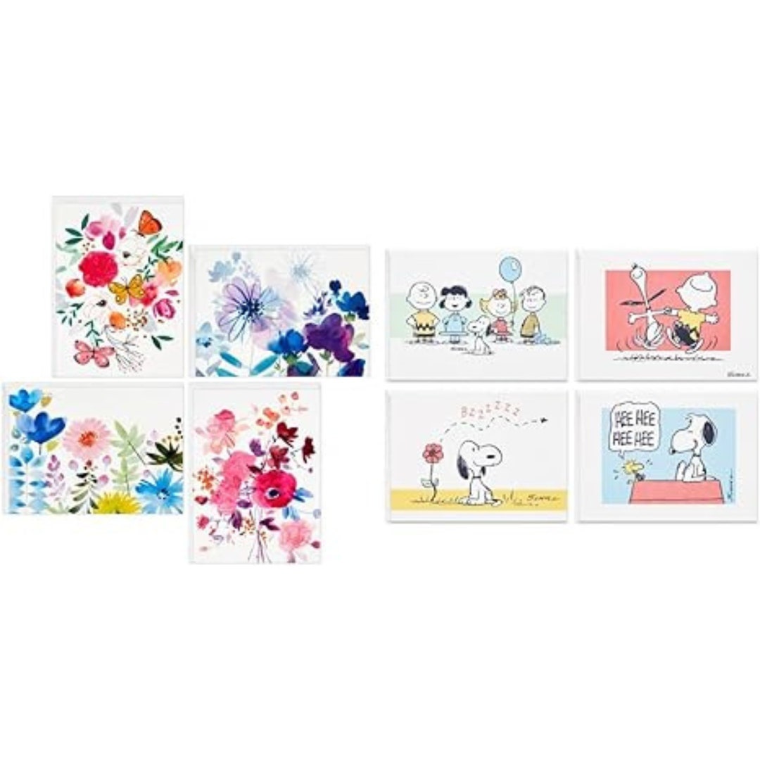 Blank Cards and Peanuts Blank Cards Assortment 100 Cards With Envelopes ...