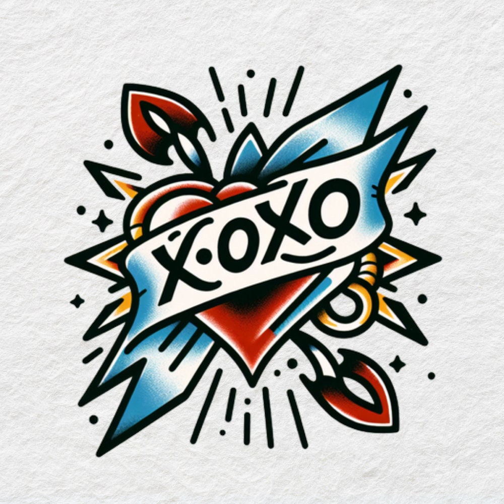 XOXO Hugs and Kisses Transparent PNG Graphic Digital Download ...