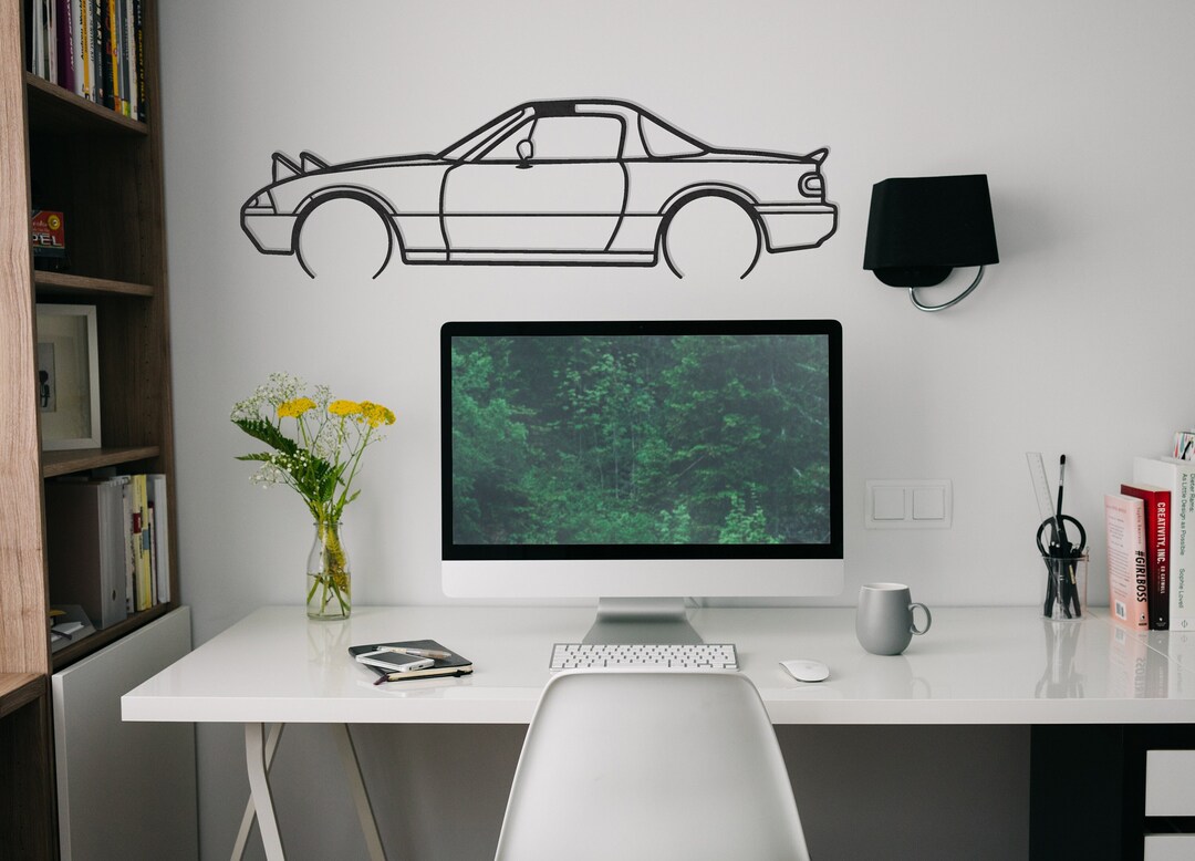 Miata MX 5 NA Roll Bar 1994, Metal Car Wall Art, Metal Wall Art, Car ...
