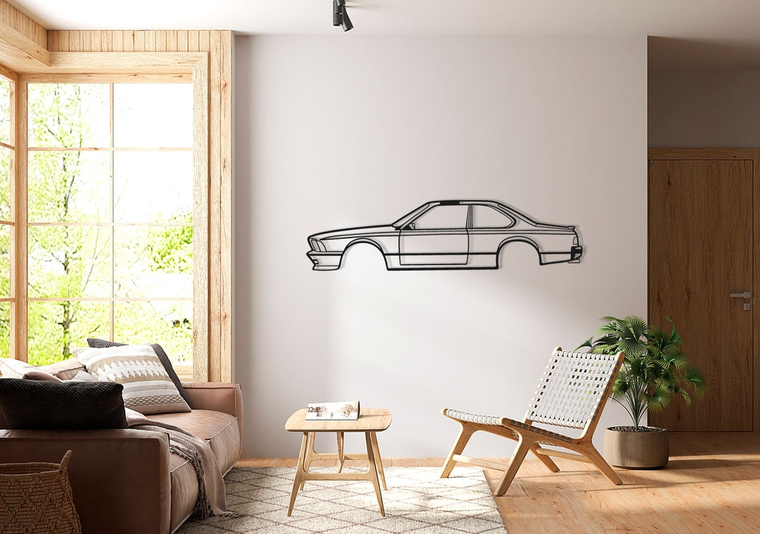 1978 635 Csi Metal Car Silhouette Wall Art,metal Wall Art Decor,car ...