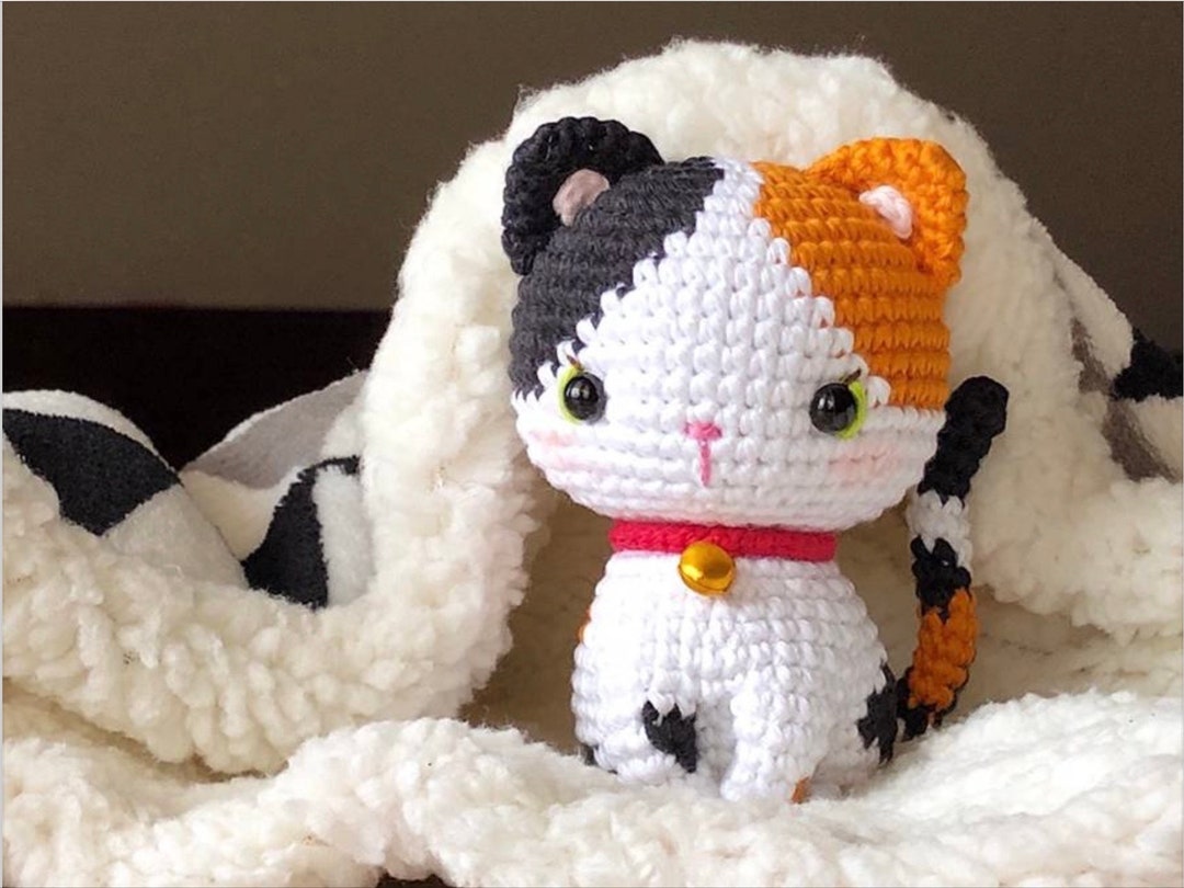 Minnie the Calico Cat Crochet Cute Kitten Amigurumi PDF File, Digital ...