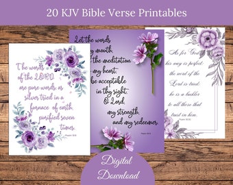 30 KJV Bible Verse Coloring Pages Digital Download - Etsy