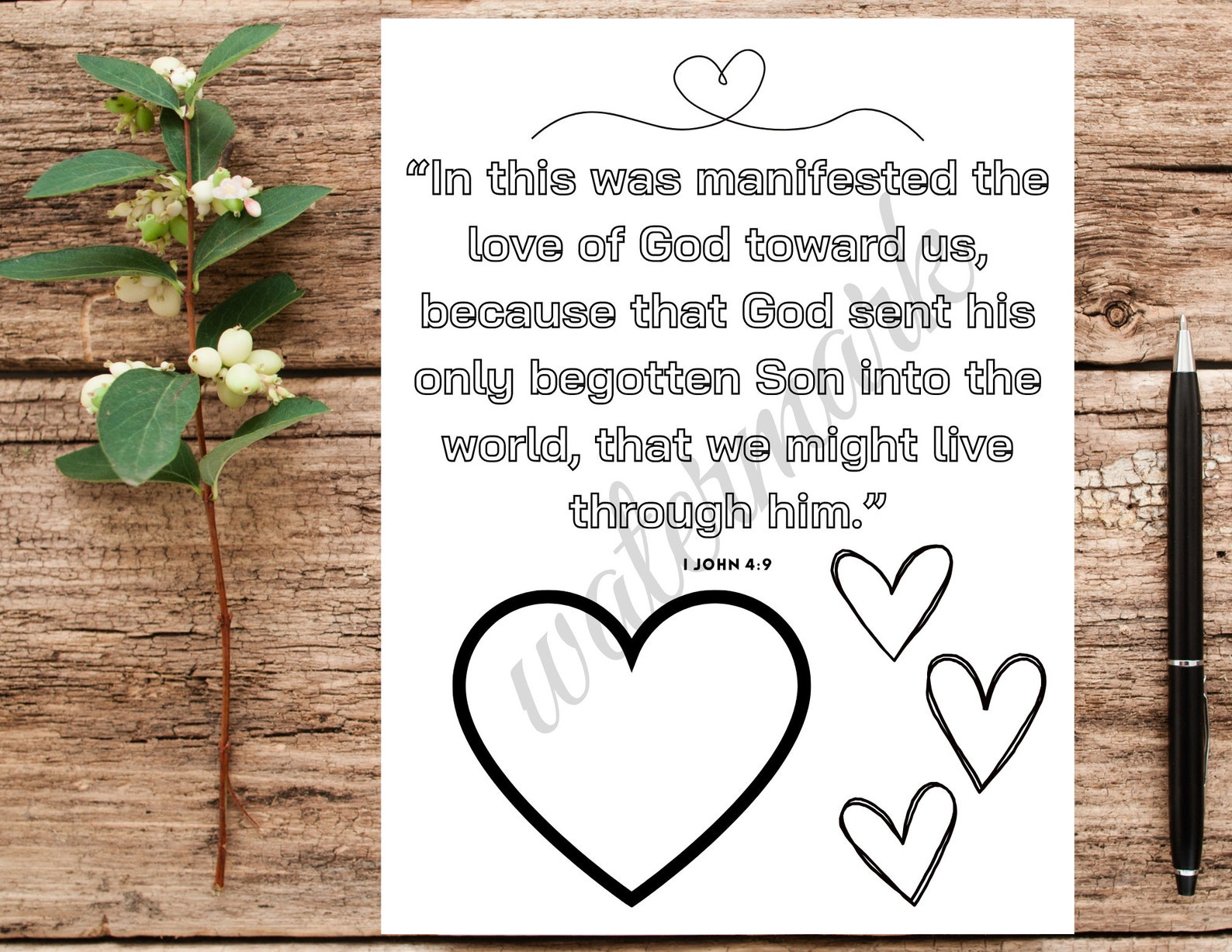 30 KJV Bible Verse Coloring Pages - Digital Download - Etsy