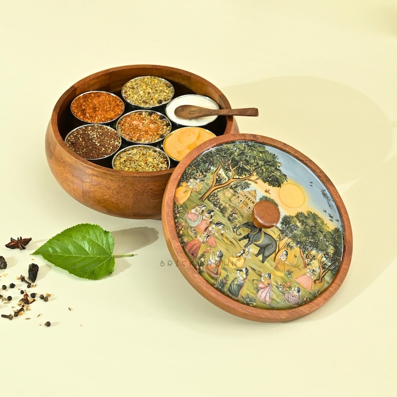 Indian Spice Box - Etsy