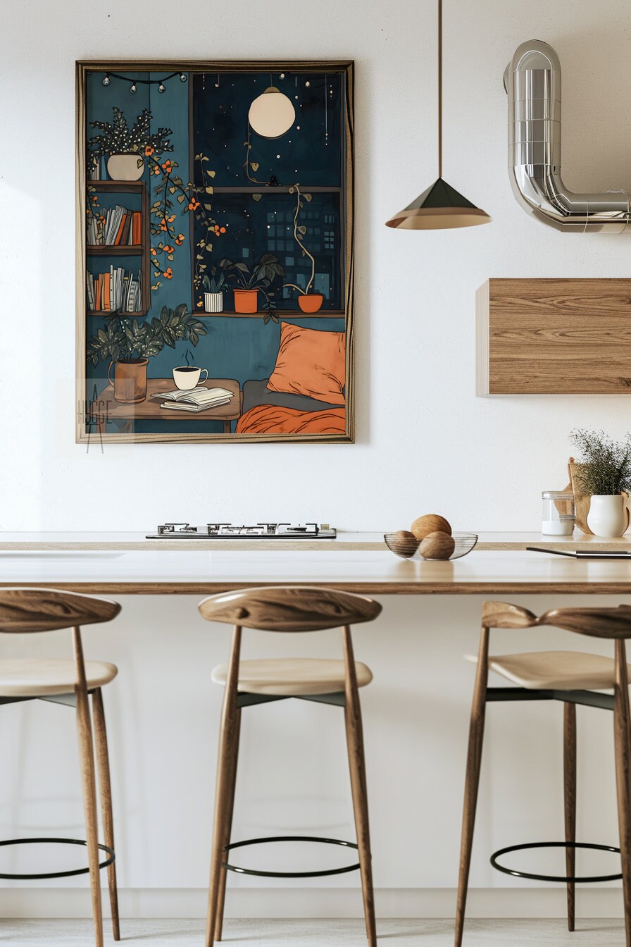 Hygge Bedroom Print | Hygge Wall Art | Hygge Wall Decor | Hygge Poster ...