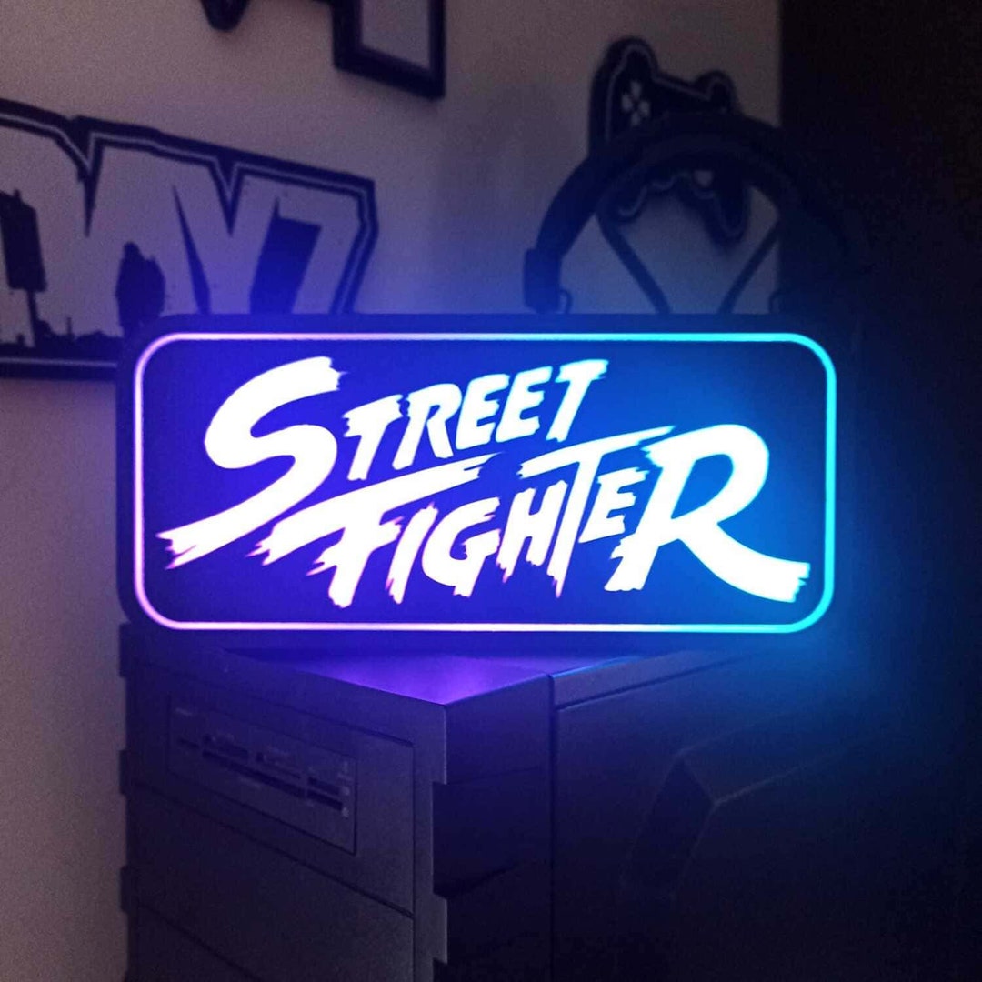 Street Fighter Light With RGB LED Game Light Box - Etsy
