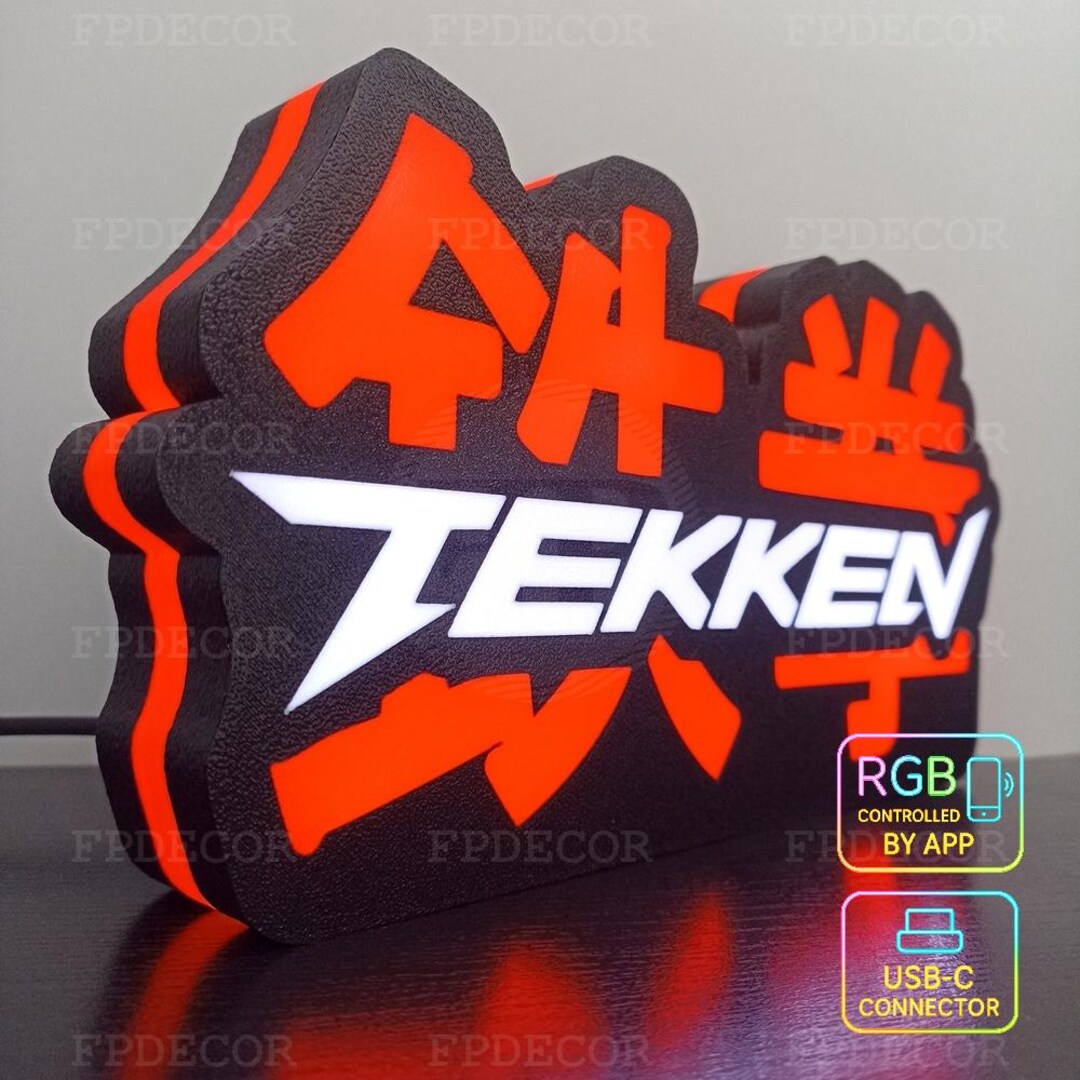 RGB LED Light Box – Fighting Game Arena Décor USB-C - Etsy