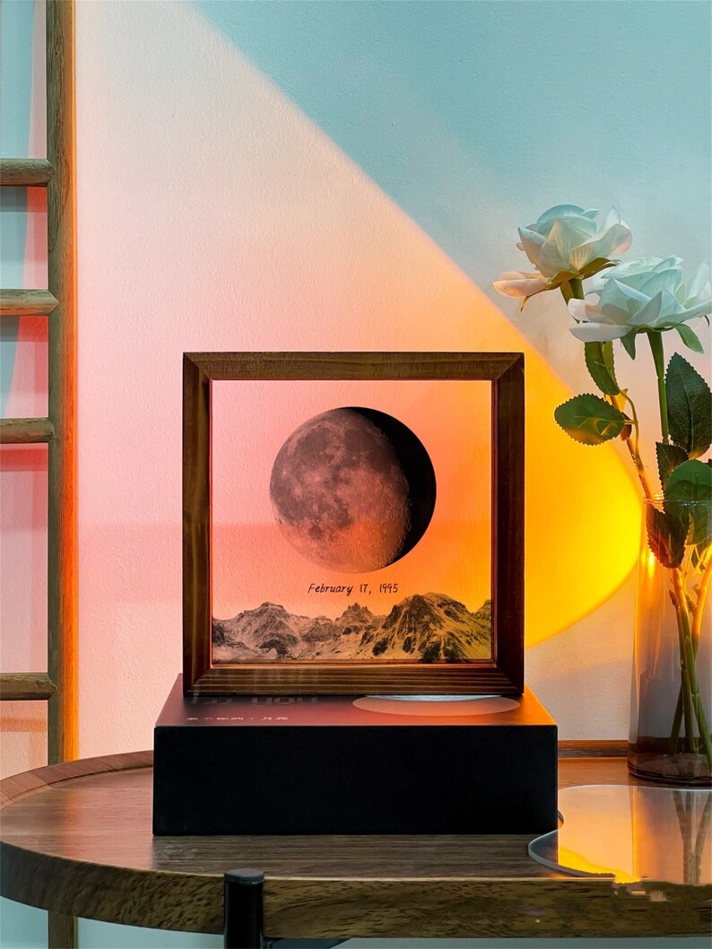 Day You Were Born Birthday,custom Moon Phase Print,star Map by Date ...
