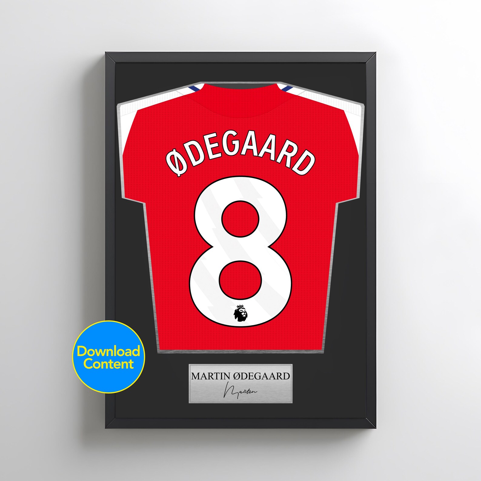 Arsenal 24/25 Martin Odegaard Kit / Jersey Collection Poster - Etsy