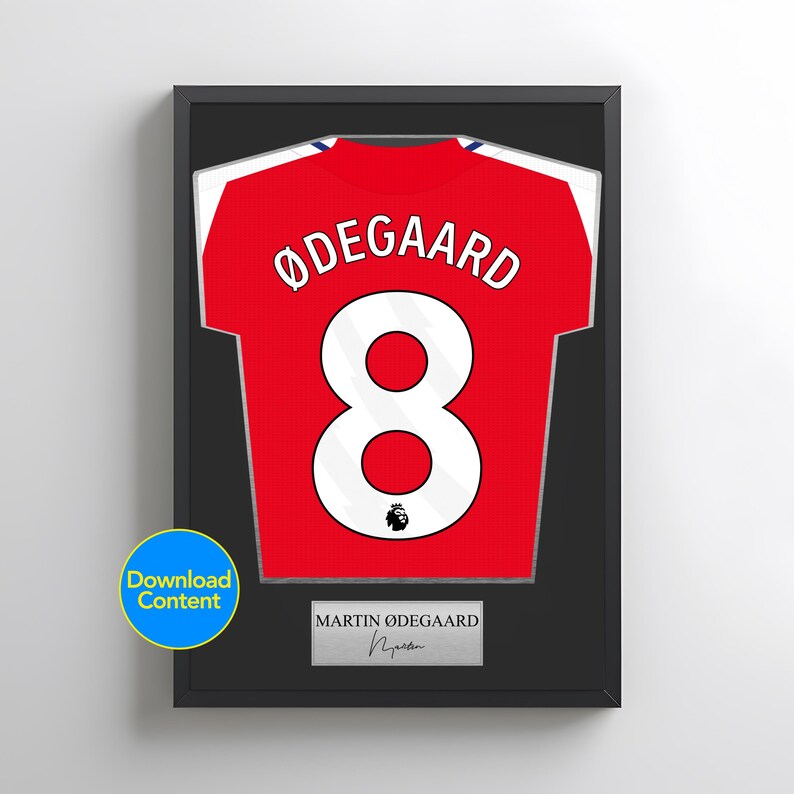 Arsenal 24/25 Martin Odegaard Kit / Jersey Collection Poster - Etsy