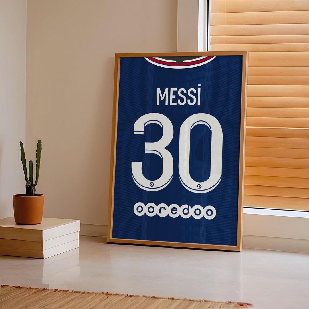 Paris Saint Germain 21/22 Lionel Messi Home Kit / Jersey Poster - Etsy