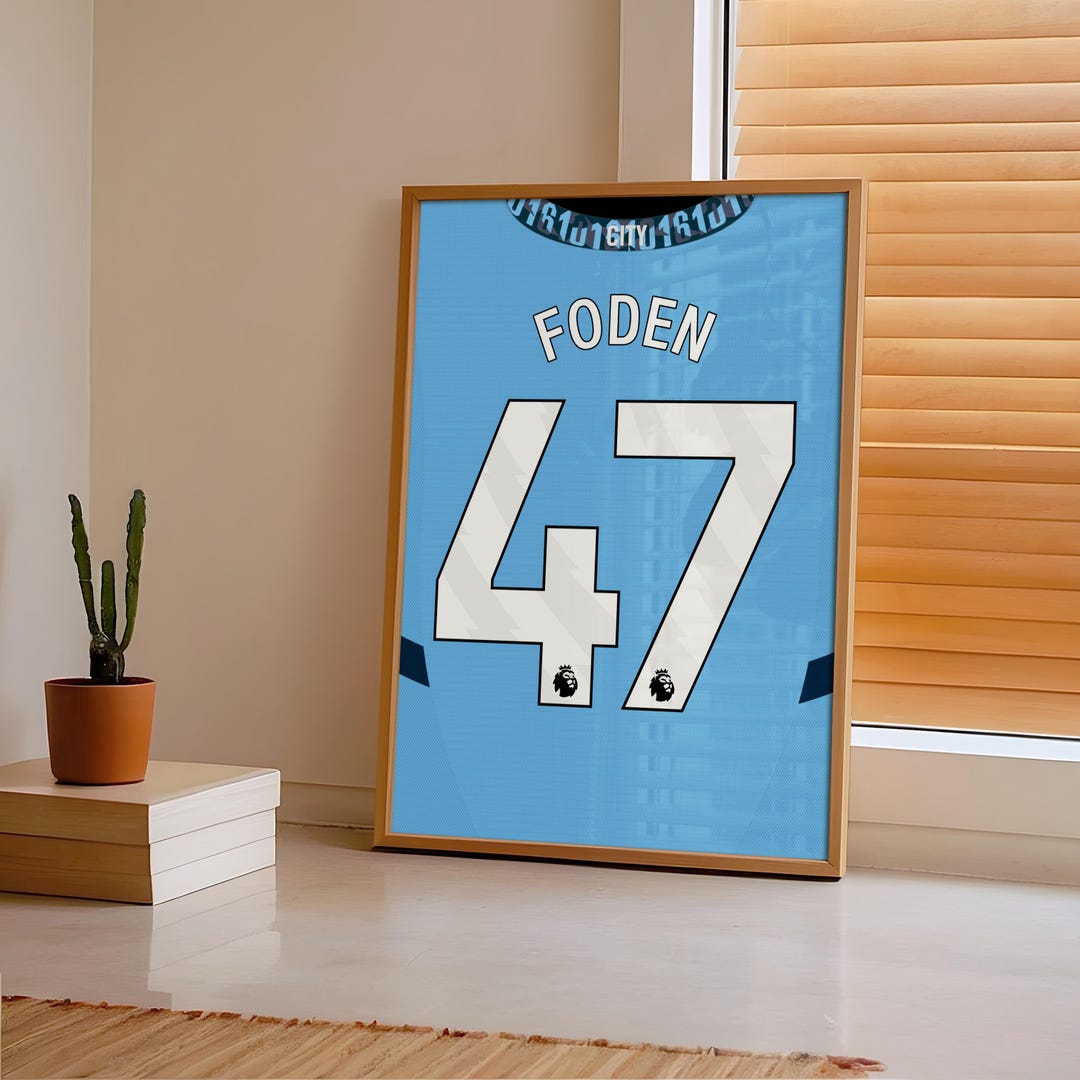 Manchester City 24/25 Phil Foden Kit / Jersey Poster - Etsy