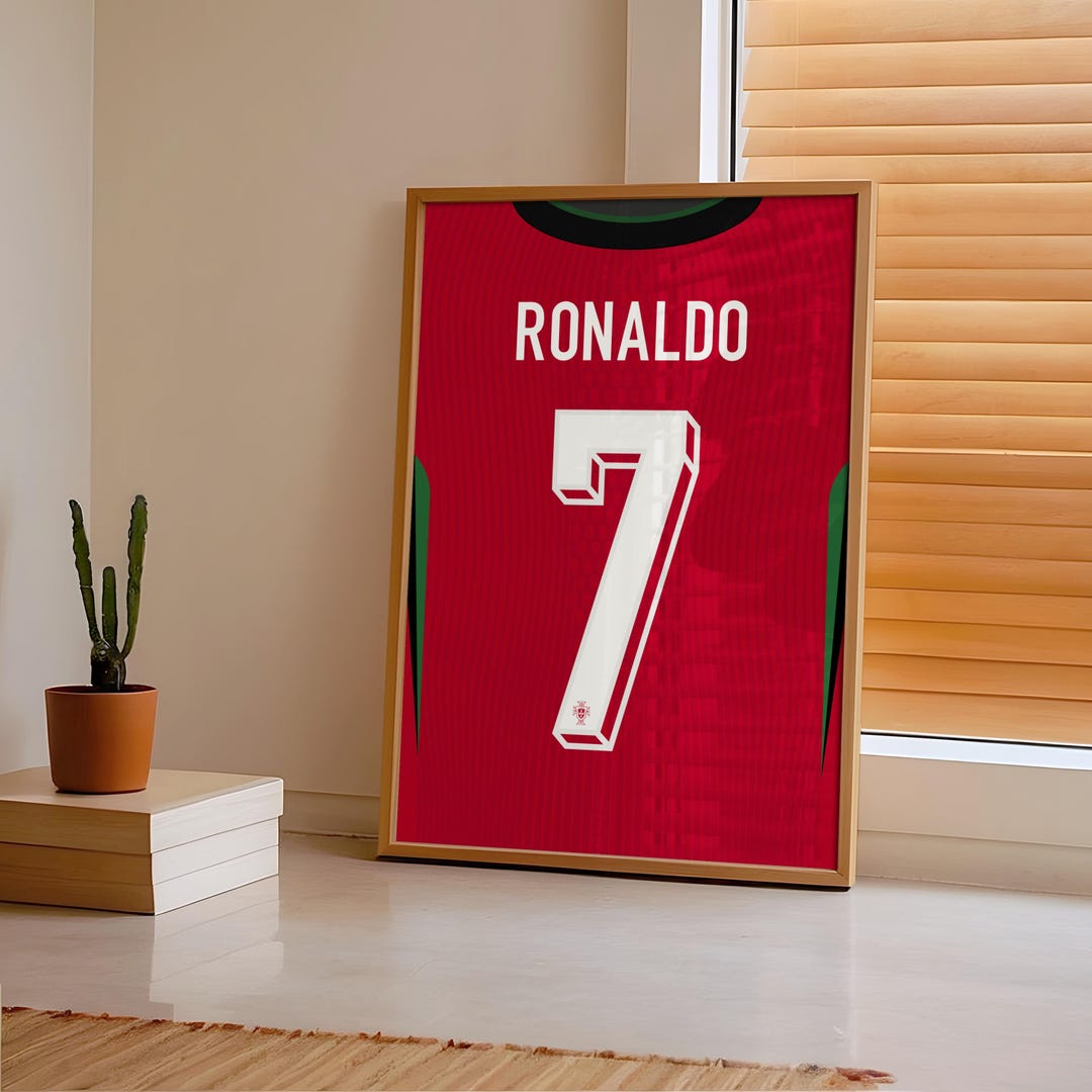 Portugal 24/25 Christiano Ronaldo Home Kit / Jersey Poster - Etsy