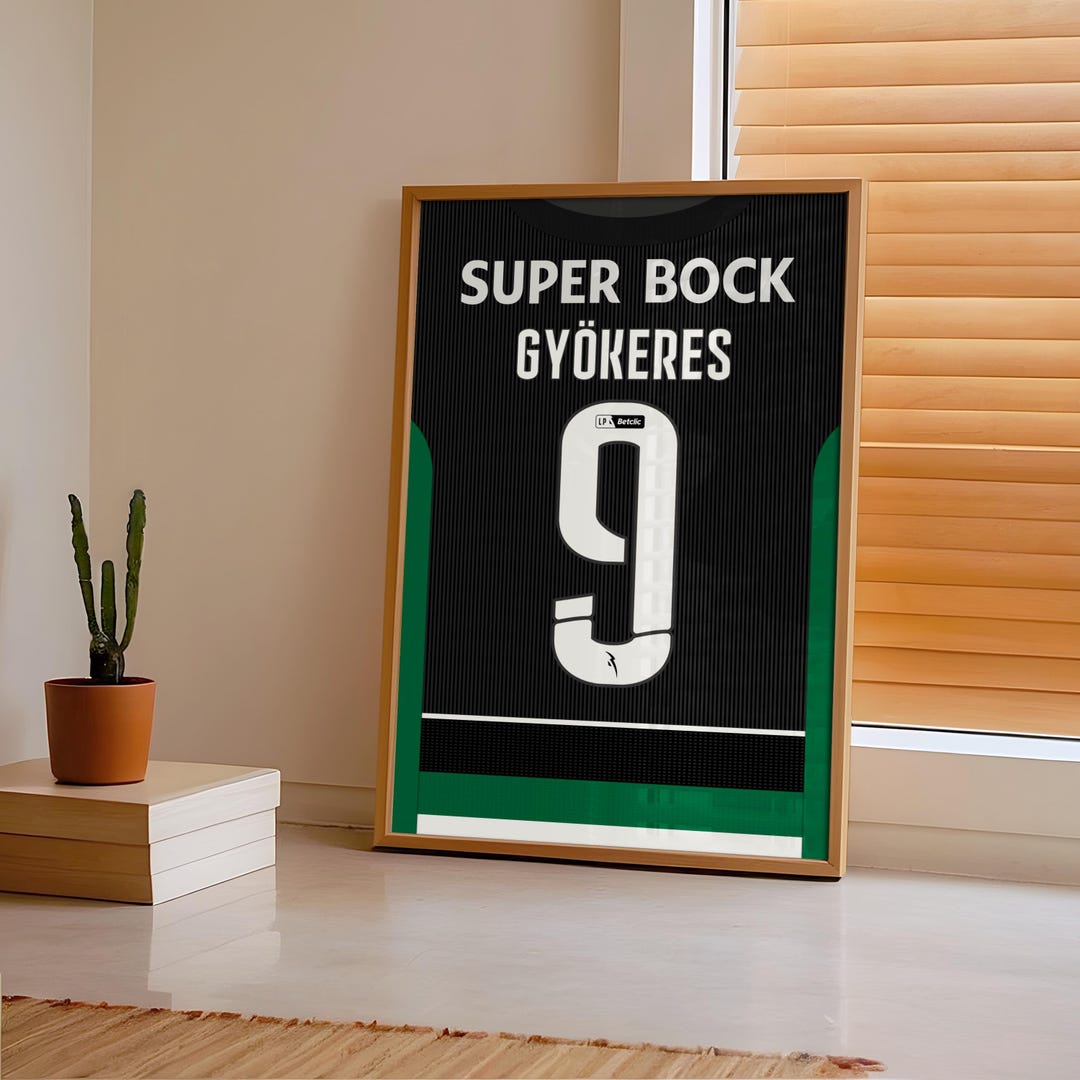 Sporting 24/25 Gyokeres Jersey Poster - Etsy