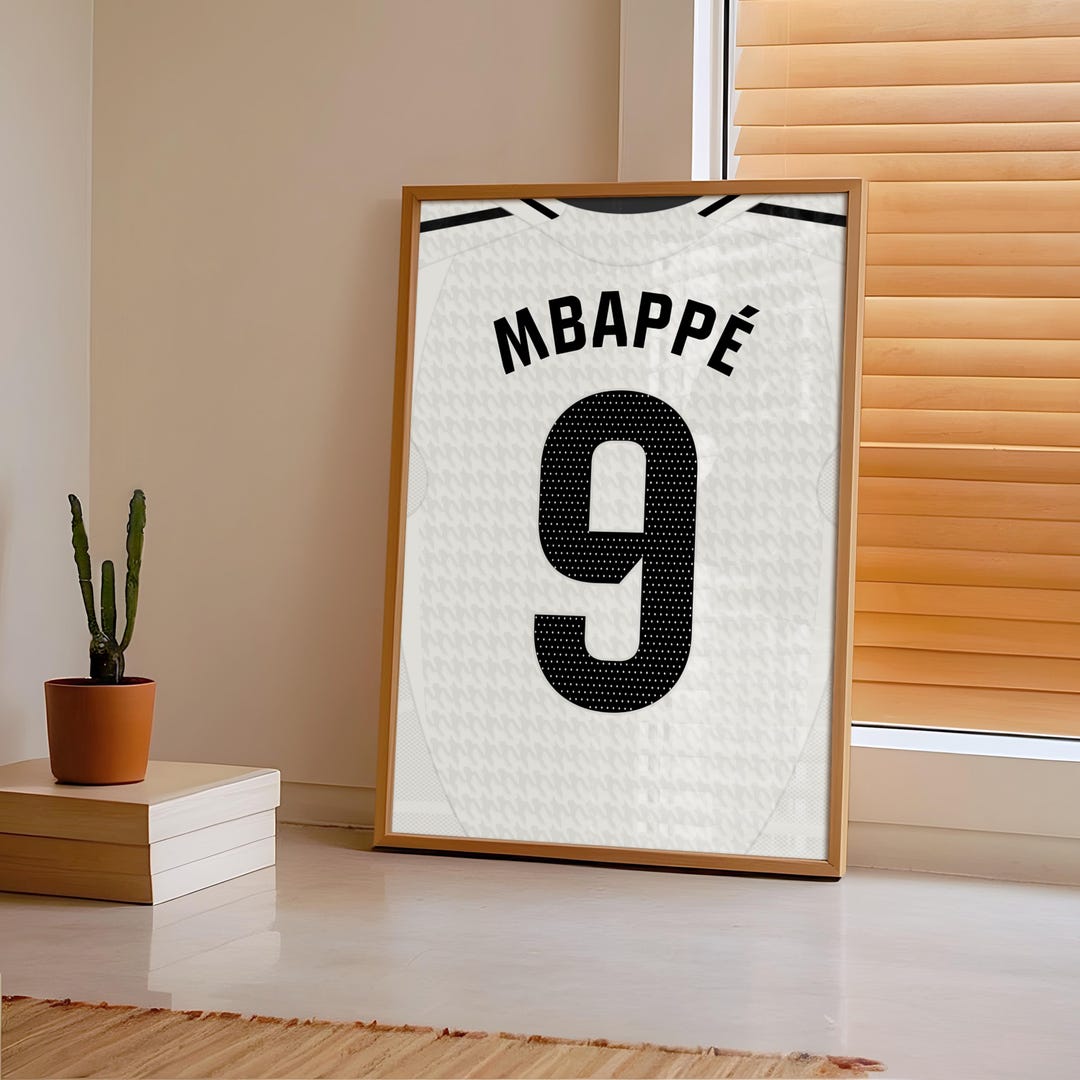 Real Madrid 24/25 Kylian Mbappe Kit / Jersey Poster - Etsy