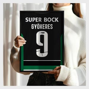 Sporting 24/25 Gyokeres Jersey Poster - Etsy