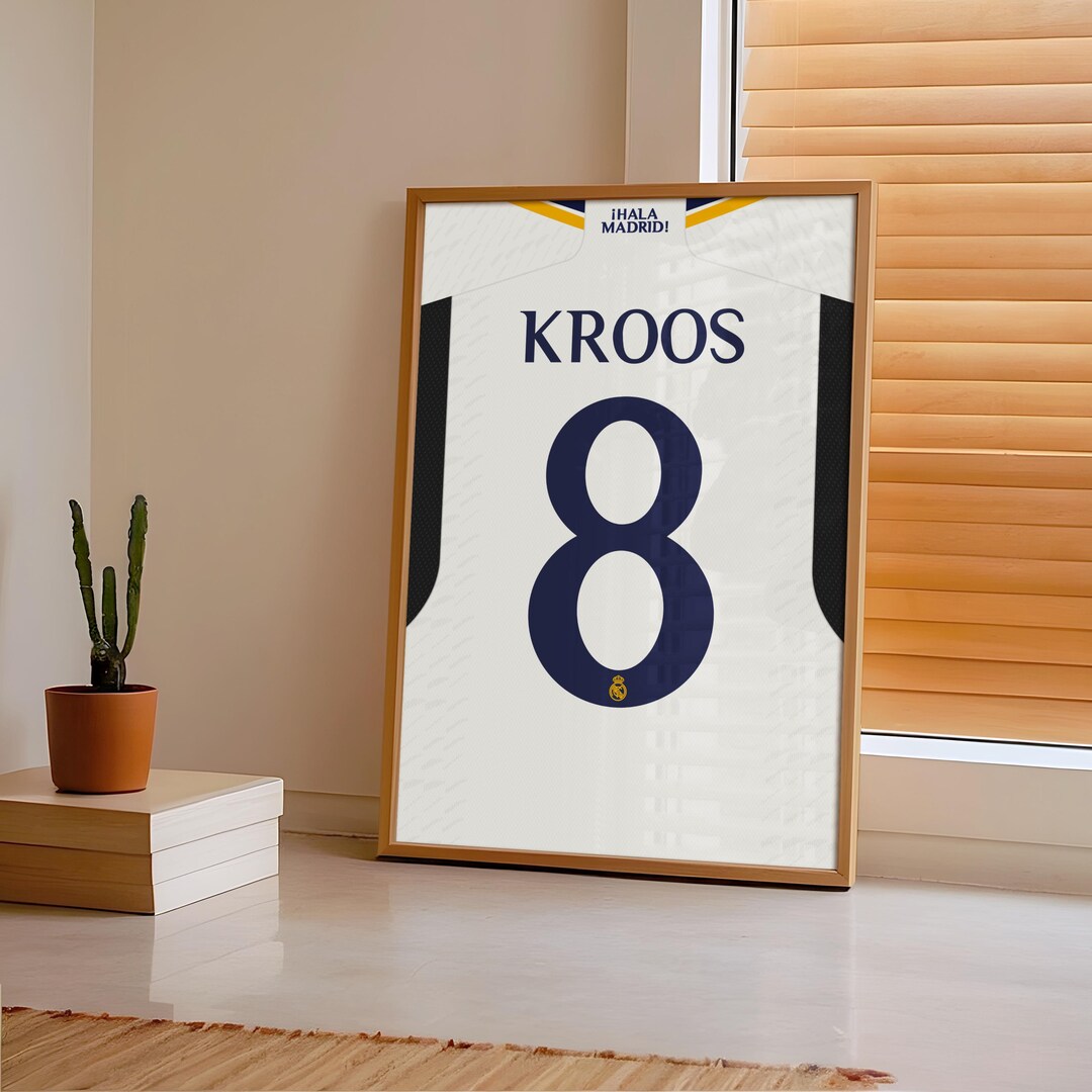 Real Madrid 23/24 Toni Kroos Home Kit / Jersey Poster - Etsy