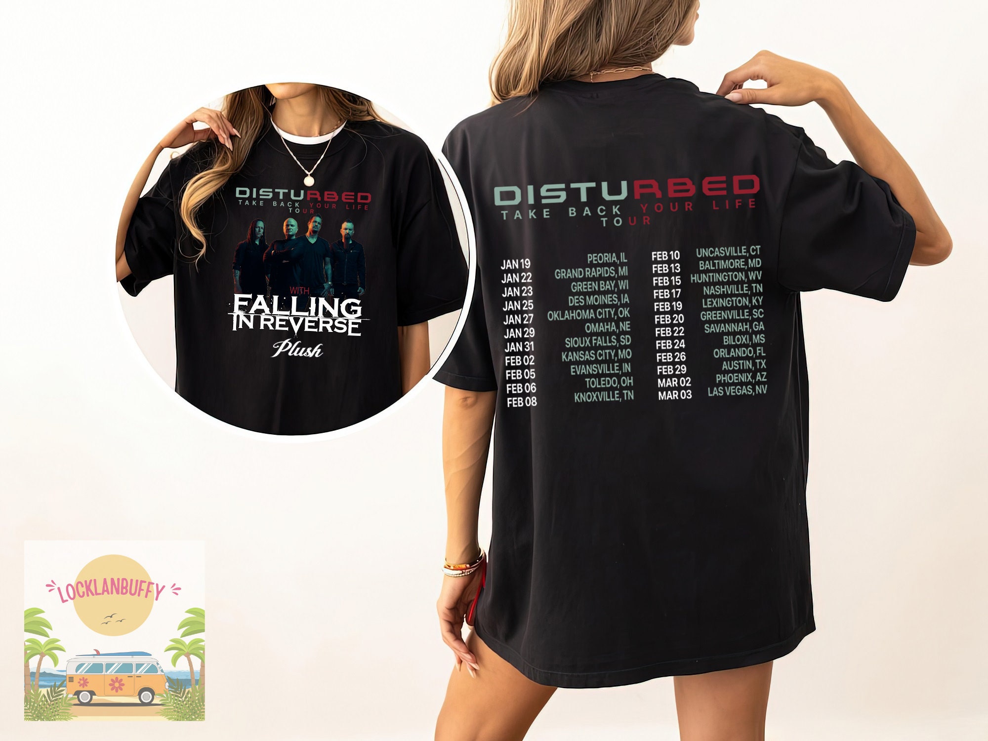 Disturbed 2024 Tour Shirt, Disturbed Band Fan Shirt, Disturbed 2024 ...