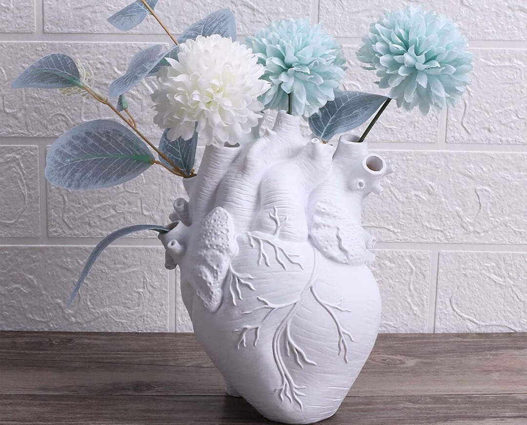 Resin Flower Vase Modern Nordic Art Style Decor for Home, Wedding Gift ...