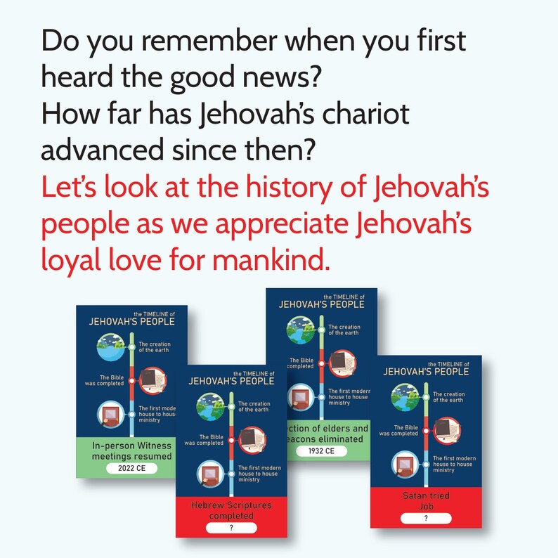 JW Timeline of Jehovah's People Printable Card Boardgame Family Worship ...