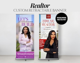 Real Estate Agent Pull-up Banner Template, Realtor Roll up Banner ...