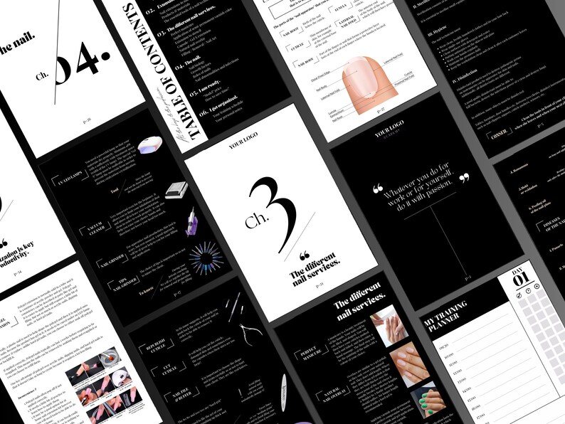 Nail Tech Training Manual Template | Certificate Template |theory Exam ...