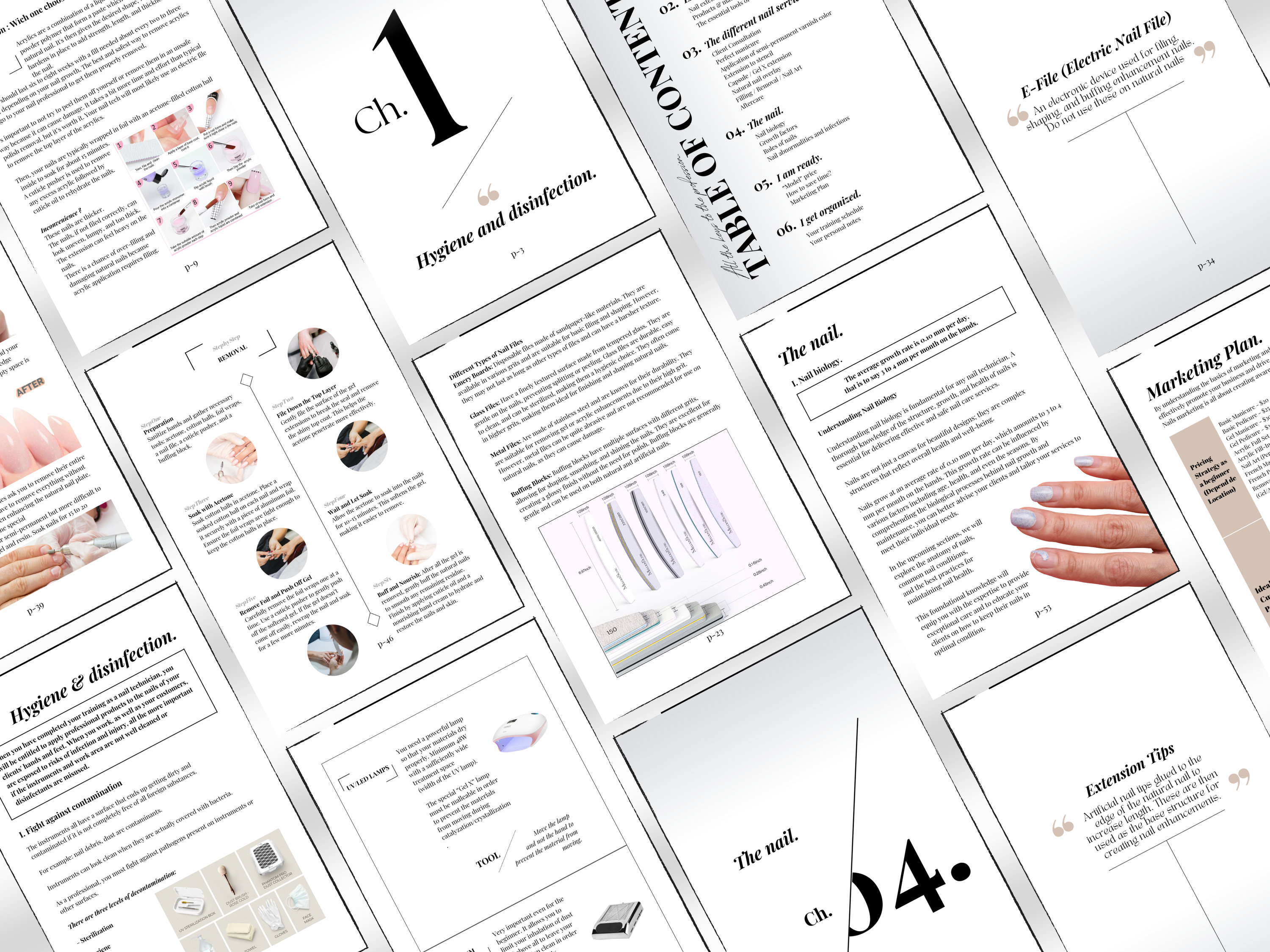 Nail Tech Training Manual Template |theory Exam |nails Instructor Ebook ...