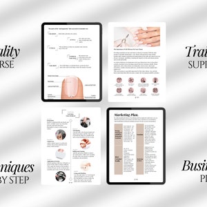 Nail Tech Training Manual Template |theory Exam |nails Instructor Ebook ...
