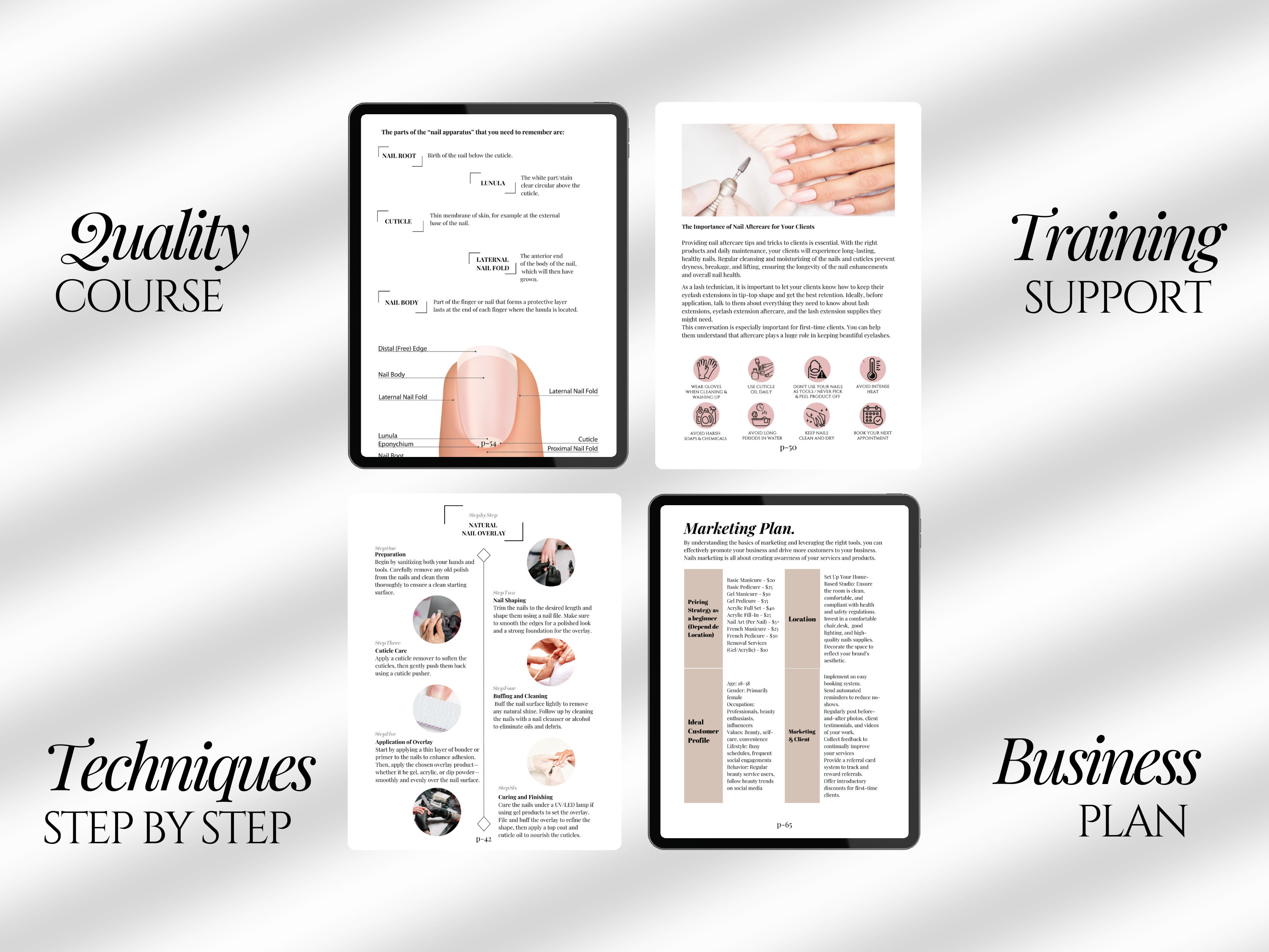 Nail Tech Training Manual Template |theory Exam |nails Instructor Ebook ...