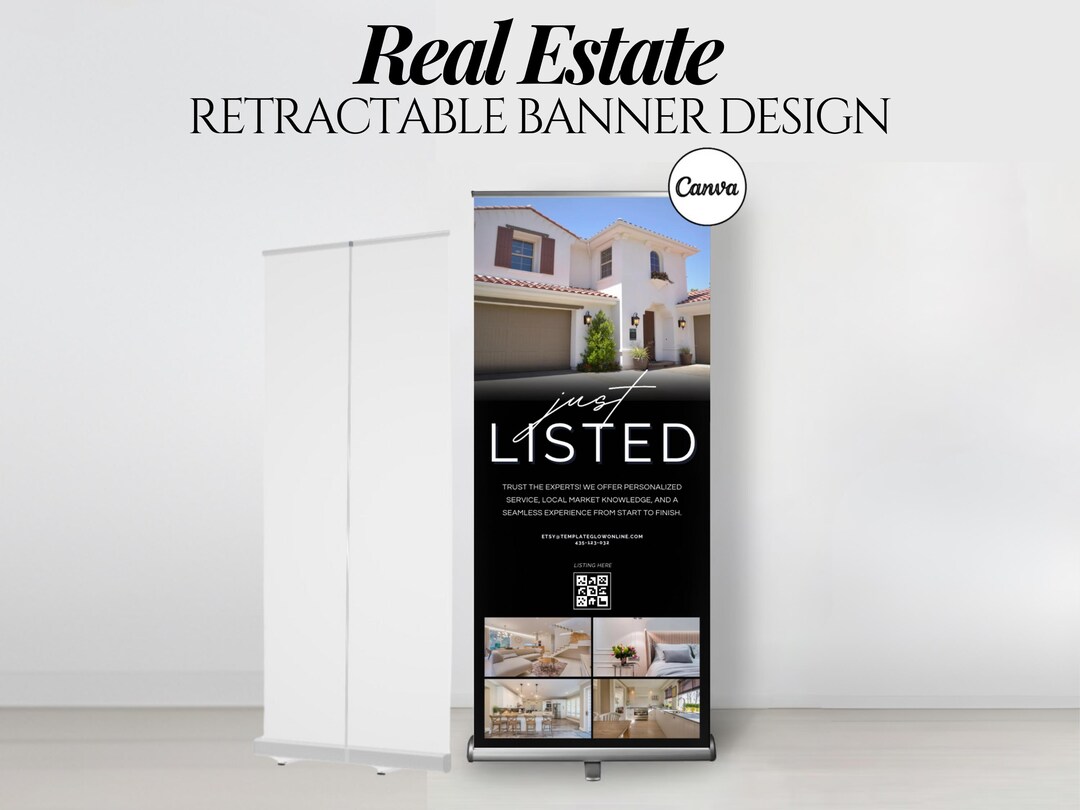 Real Estate Agent Pull-up Banner Template, Realtor Roll up Listing ...