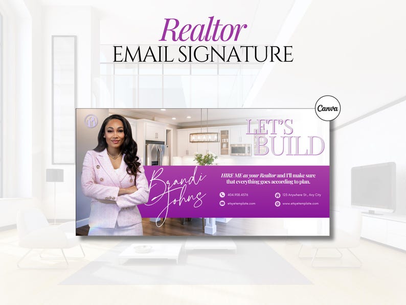 Real Estate Email Signature, Realtor Marketing, Email Marketing ...