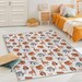 Animal Pattern Activity Mat|safari Theme Children's Carpet|zoo Animal ...