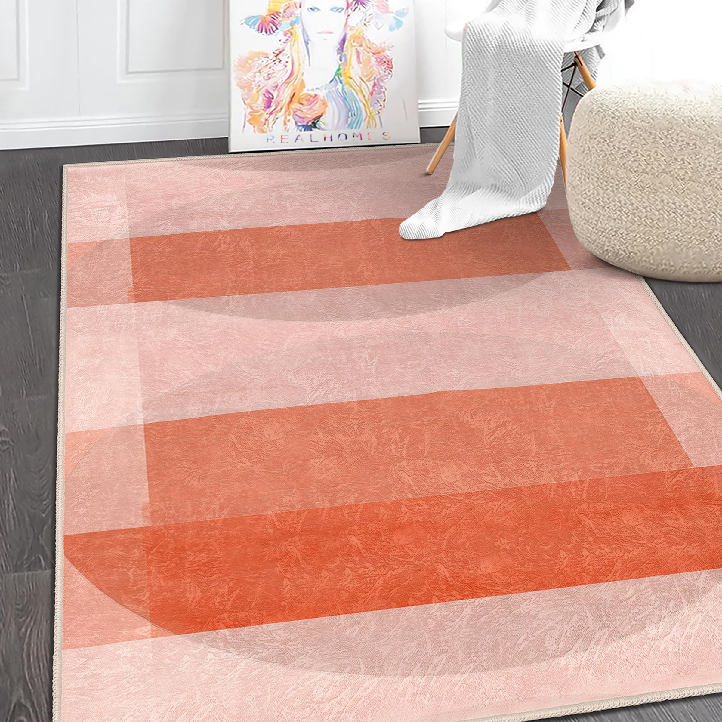 Colorful Striped Rug|pastel Modern Living Room Carpet|abstract Color ...