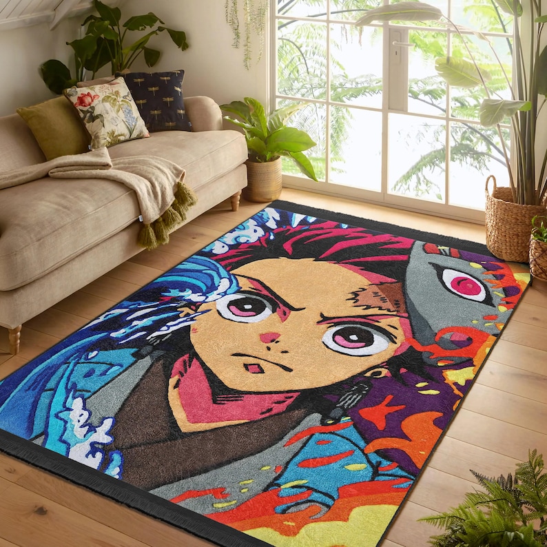 Anime Area Rug|japanese Animation Patterned Floor Mat|carpet for Anime ...