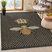 Honeycomb Bee Living Room Carpet|queen Bee Printed Area Rug|black and ...
