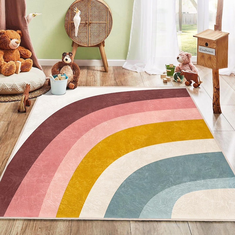 Rainbow Carpet - Etsy