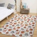 Animal Pattern Activity Mat|safari Theme Children's Carpet|zoo Animal ...