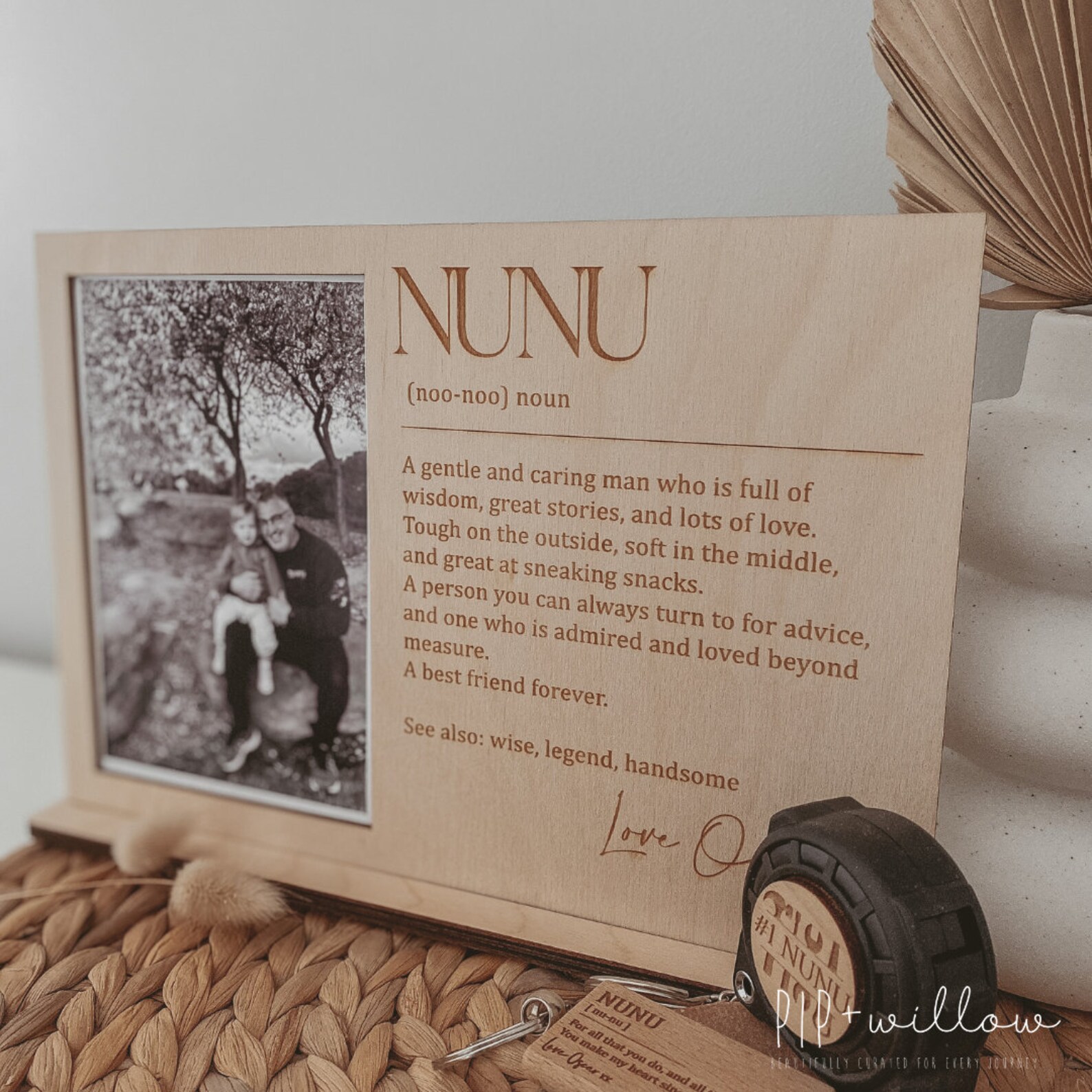 Father Grandfather Personalised Photo Frame Father's Day Photo Frame ...