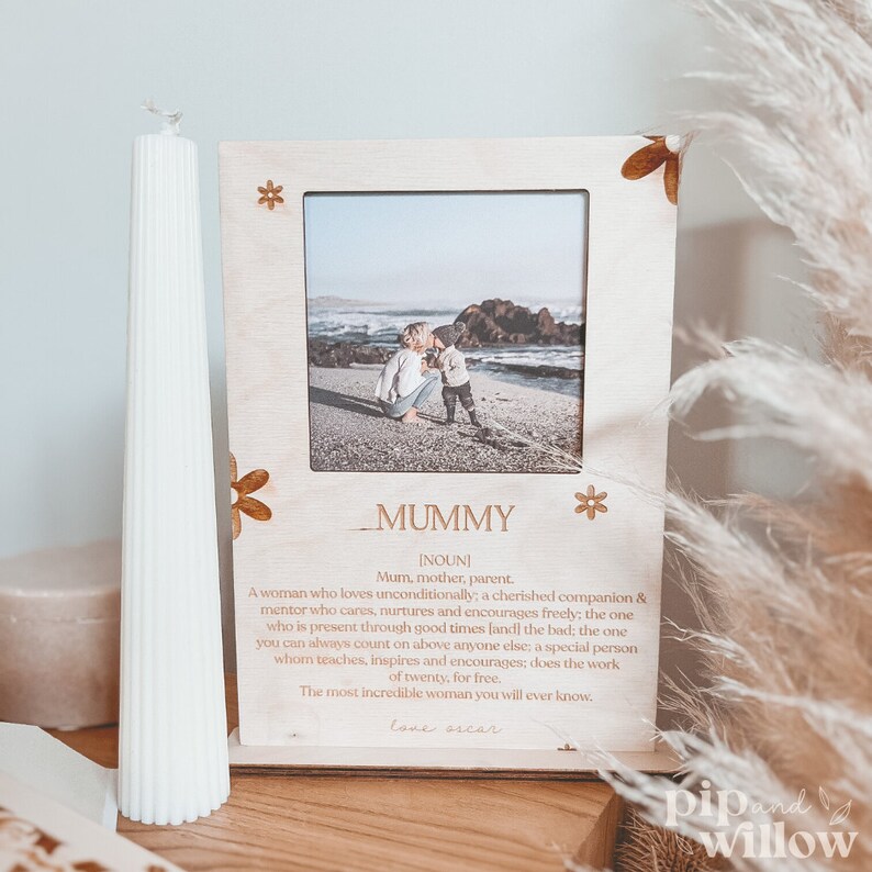 Mother/grandmother Timber A4 Photo Frame (4x4 Picture Size) - Mother's ...