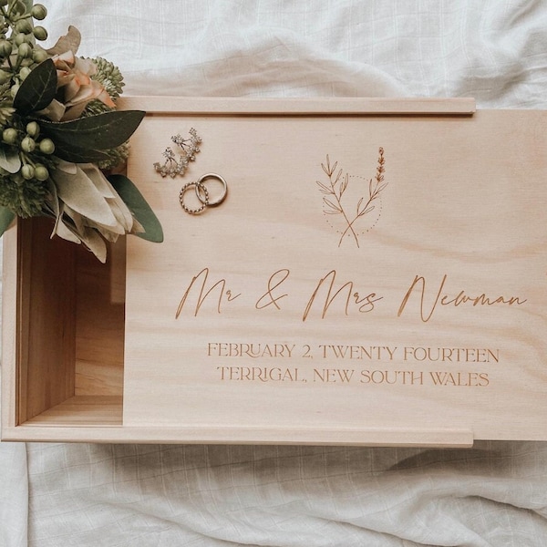Wedding Keepsake Box - Etsy