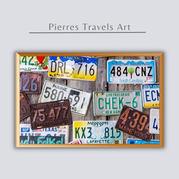 Number Plate Art - Etsy UK