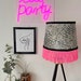 Luxury Leopard Print, Hot Pink Fringed Tassel Handmade Lampshade. Table ...